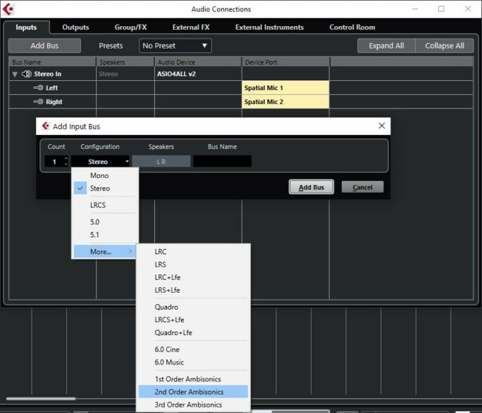 Cubase Pro 11 with Spatial Mic USB - Voyage Audio