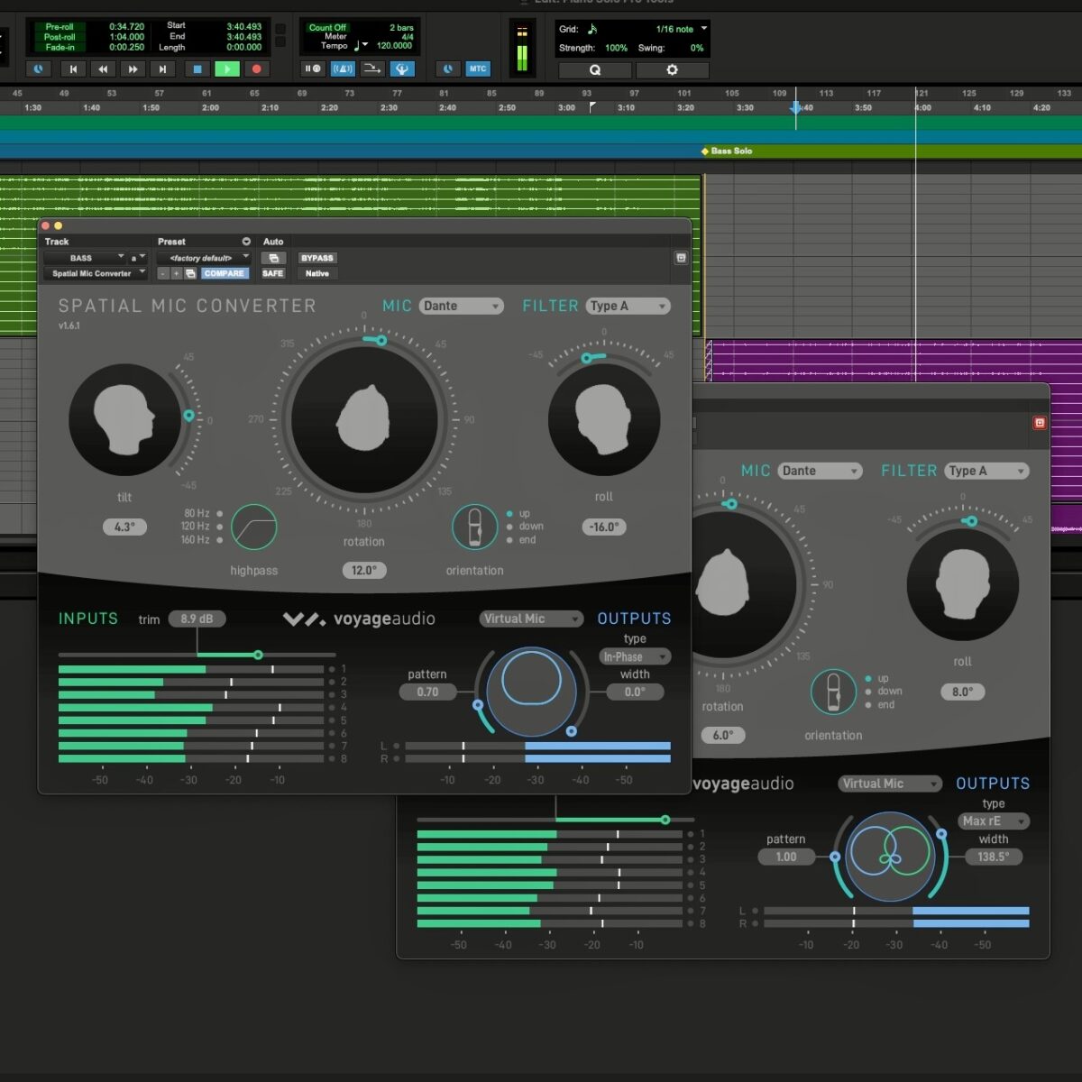 Studio Recording With Spatial Mic Dante - Voyage Audio