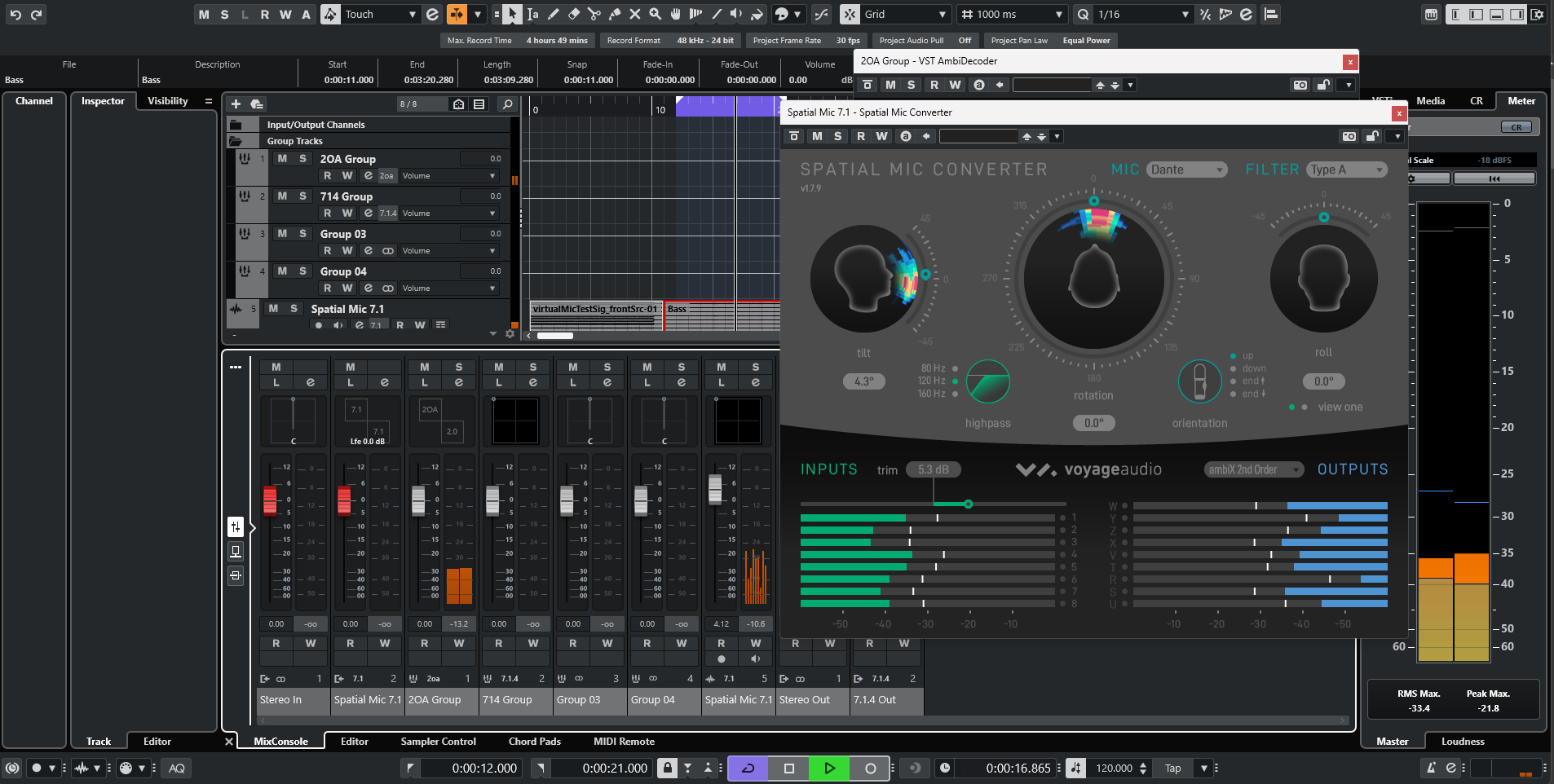 Spatial Mic Converter with Nuendo 13 and Cubase 14 - Voyage Audio